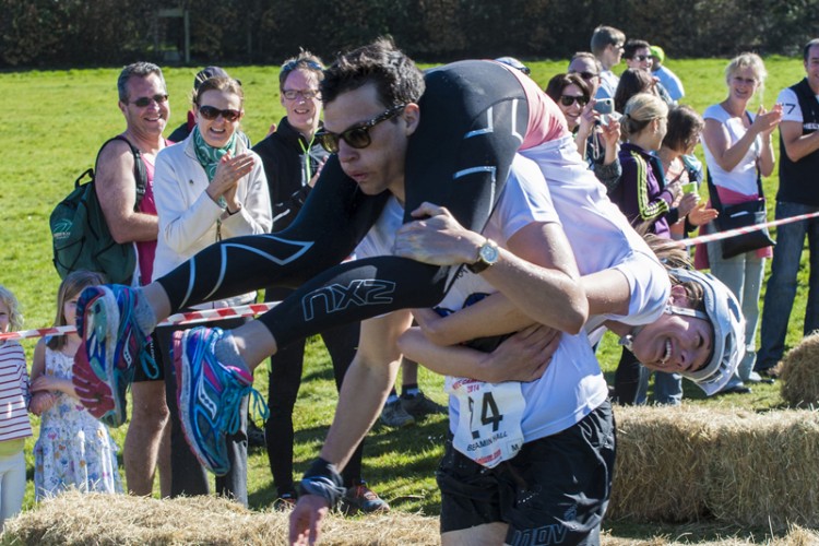 UK Wife-Carrying Race - Men's Running