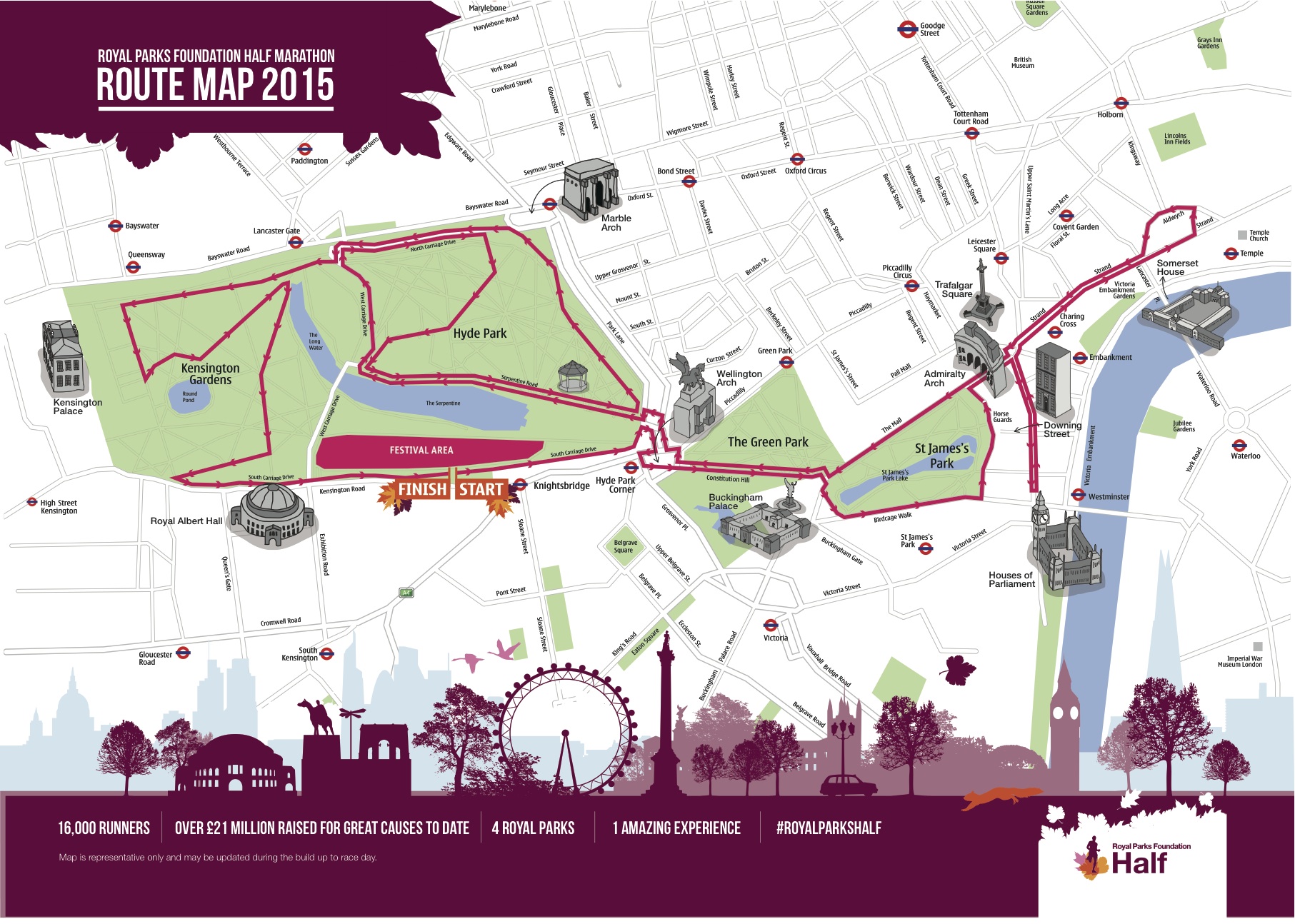 New route for Royal Parks Half Marathon - Men's Running UK